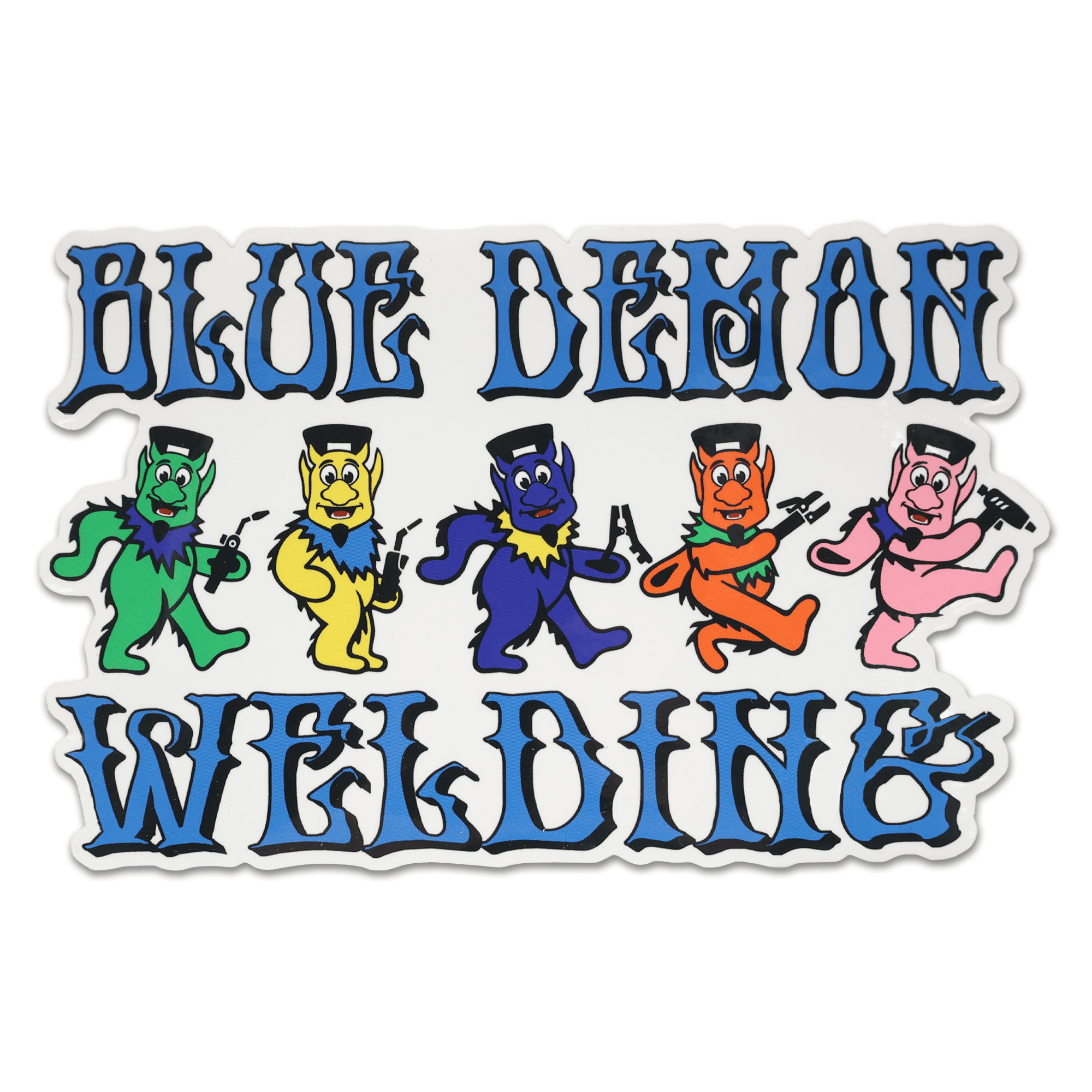Blue Demon Grateful ‘Dini Sticker - Weldporn® – WELD EVERY DAMN DAY