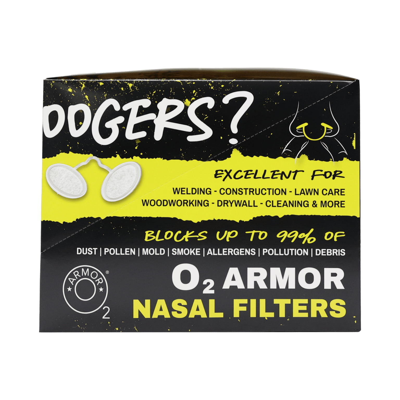 O2 Armor Nose Filters, 20 each 10pc pack - Weldporn® – WELD EVERY DAMN DAY